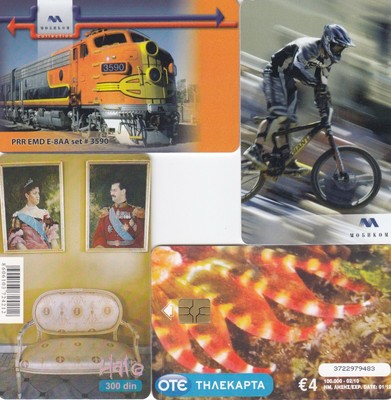 Lot 4 cards telephone card phone calling card telecom | eBay