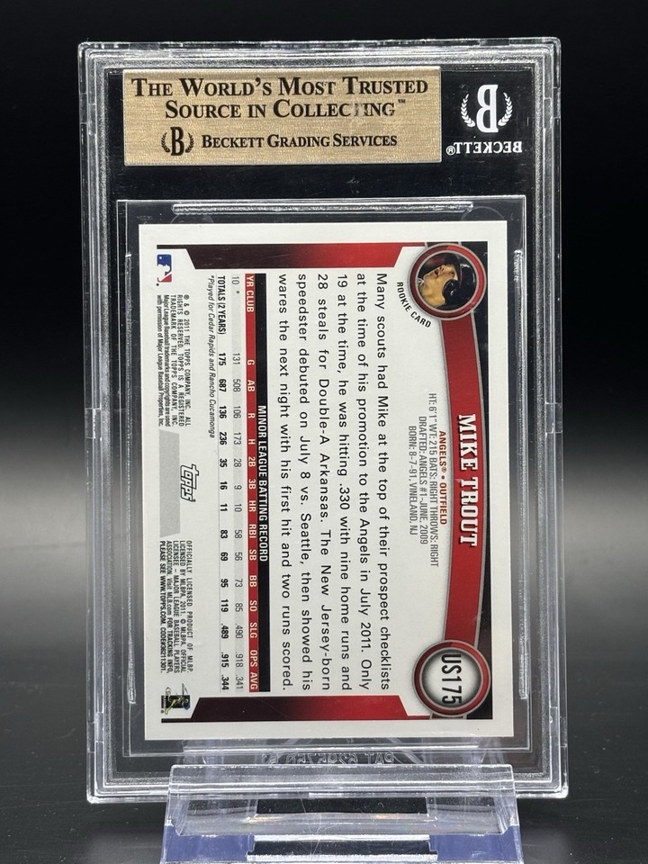 2011 Topps Update Series - Mike Trout #US175 (RC) BGS 9.5 | eBay