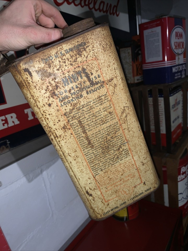 VTG Fleet Wing Dry Cleaner for Home Use Tin Oil Can 2 Gallons ...