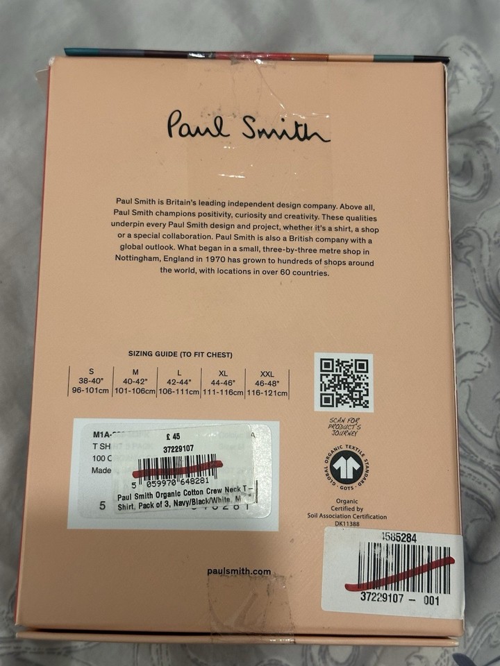 Paul Smith Men's Ps Paul Smith Men's 3-Pack T-Shirts Shirt (Pack of 3) | eBay UK