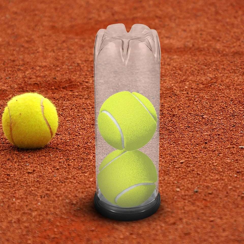 8 Pcs Tennis Ball Canister Plastic Pickleball Cylinder Case Container ...