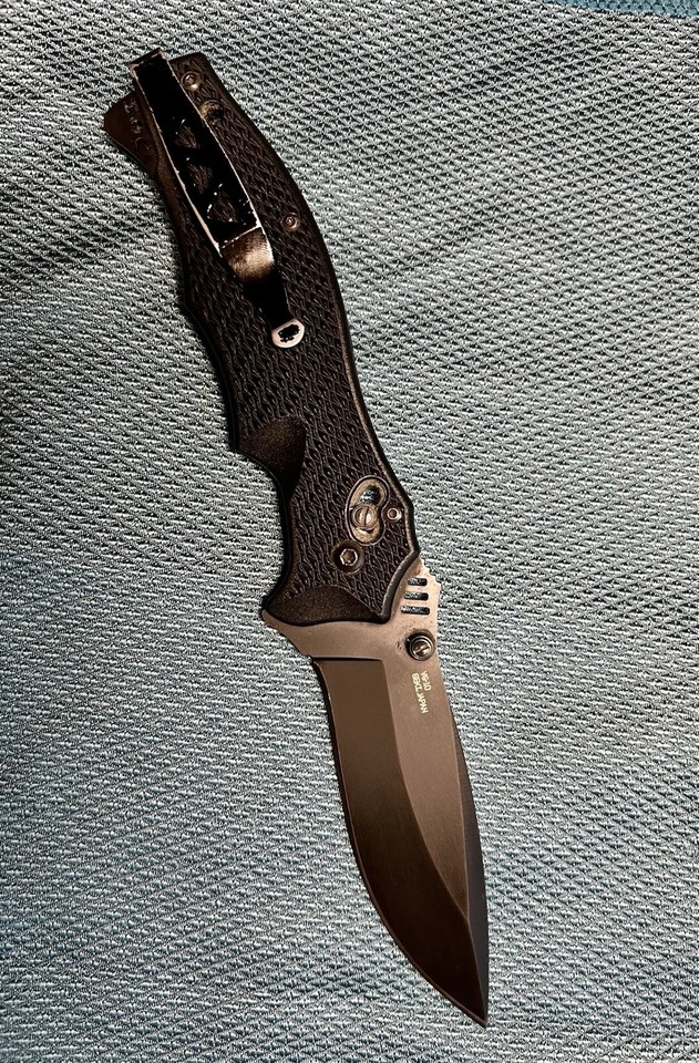 SOG Vulcan Mini VG-10 Seki Japan Arc Lock Black Folding Pocket Knife ...