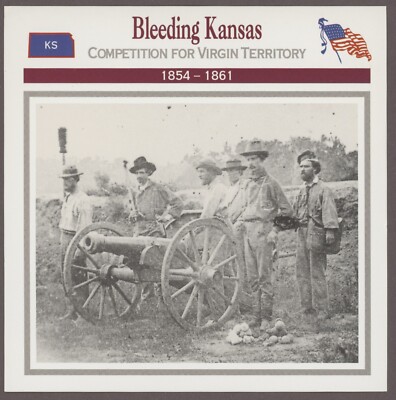 Bleeding Kansas Atlas Civil War Card Secession Crisis | eBay