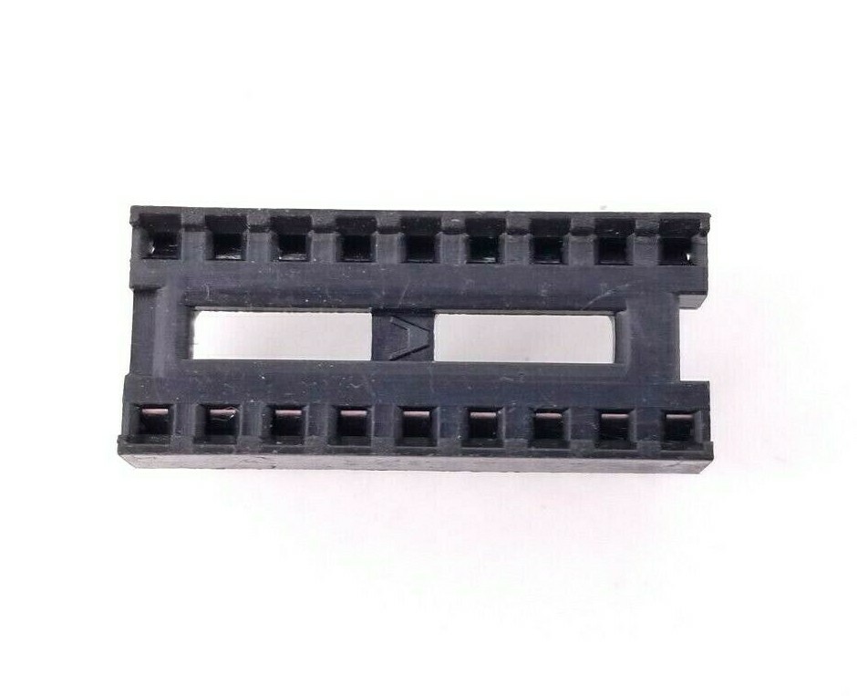 18-Pin DIP IC (Integrated Circuit) Socket Adapter, Female Through Hole ...