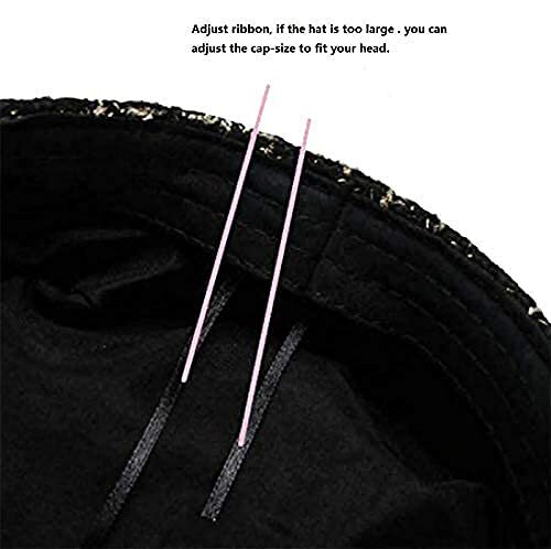 Women Tweed-Plaid-Newsboy Fiddler Cap Classic Cabbie-Berets Medium ...