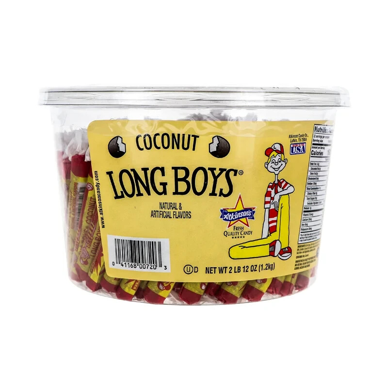 Atkinson Candy Long Boys Coconut Tub - Creamy Caramels Real Flakes ...