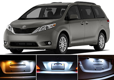 Xenon White License Plate / Tag 168 LED light bulbs for Toyota Sienna ...