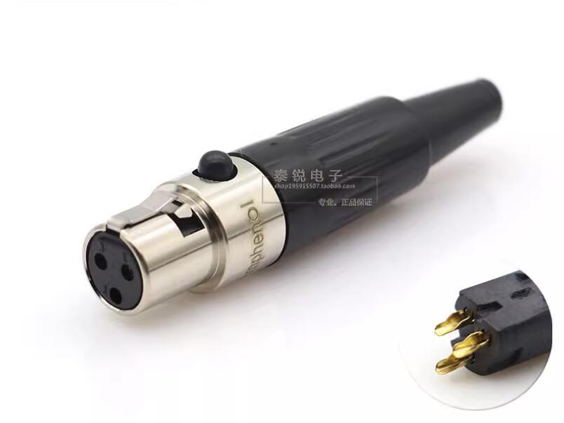 Amphenol AG3F 3 Pole Mini XLR Female Tiny Miniature Mini RCA Female ...