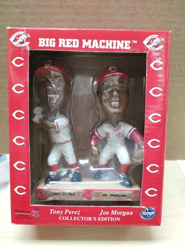 Cincinnati Reds Big Red Machine Tony Perez & Joe Morgan Bobbleheads ...