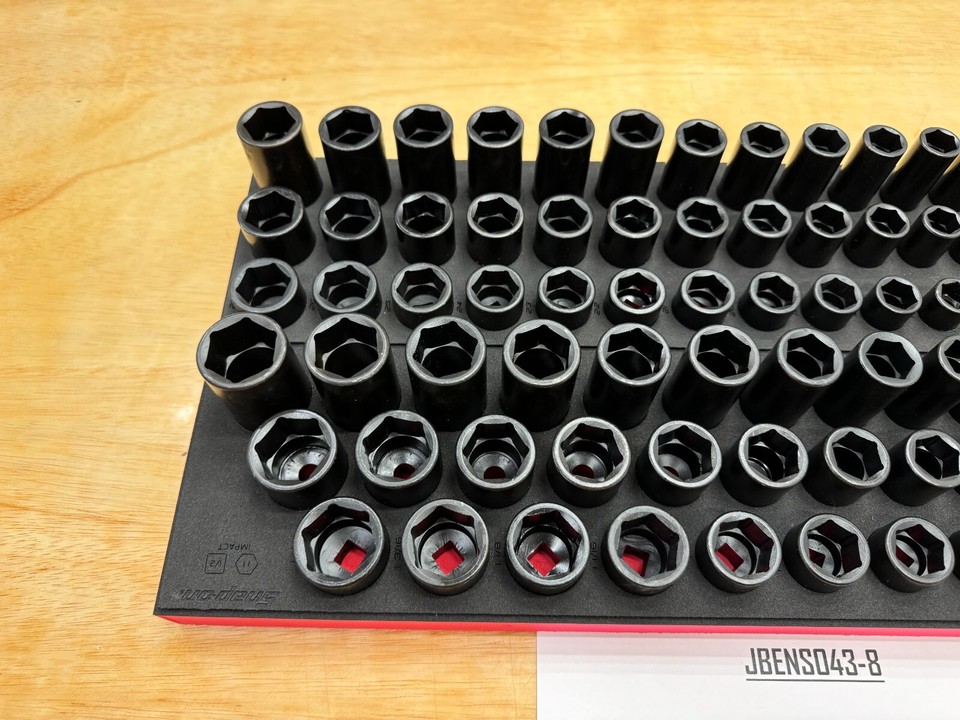 Snap-on Tools 1/2" Drive 6pt Metric SAE Master Impact Socket Set | 99pc ...