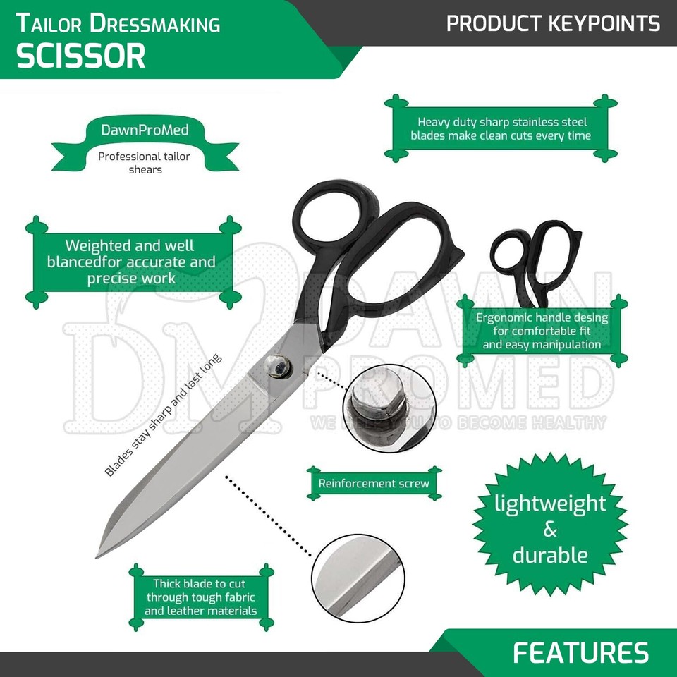Tailor Scissor 8" Upholstery Sewing Dressmaking Carpet Taylor Shear ...