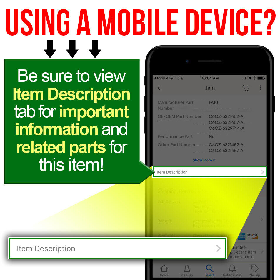 1966-70 Fairlane Rear Axle Bumper Mustang 63-64 Galaxie 351 390 427 9in ...