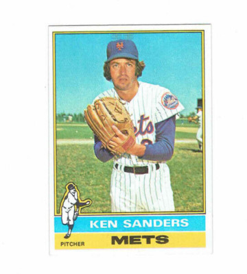 Ken Sanders New York Mets Pitcher #291 Topps 1976 #Baseball Card | eBay