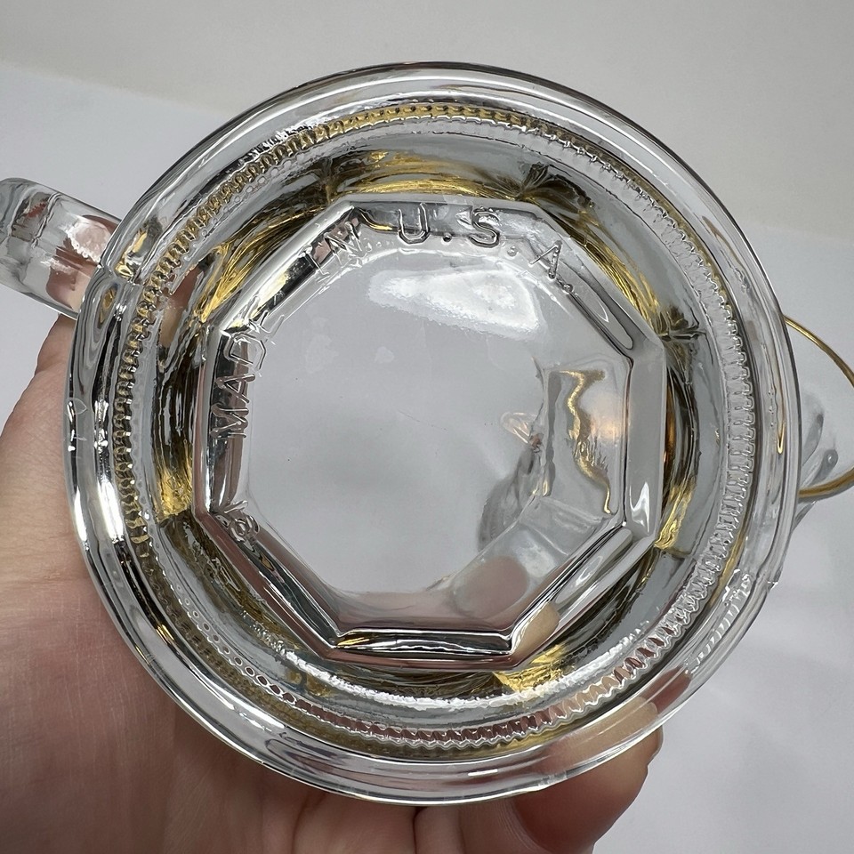 Set Of 2 Ned Smith Coffee Tea Glass Gold Pintail Canvasback Ducks ...