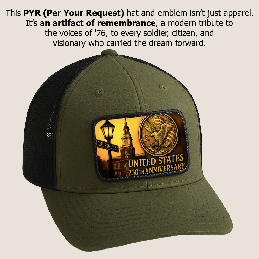 250TH US ANNIVERSARY PYR Custom Metal Art - Selected Caps + RMP Patch ...