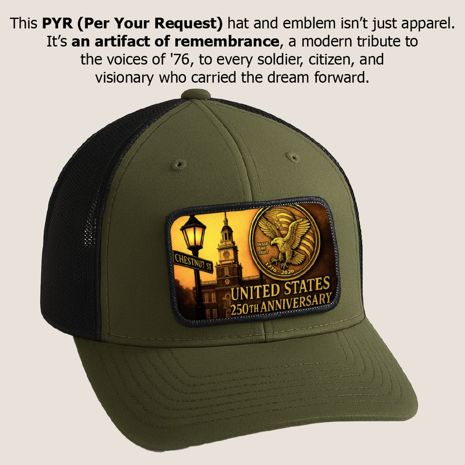 250TH US ANNIVERSARY PYR Custom Metal Art - Selected Caps + RMP Patch ...