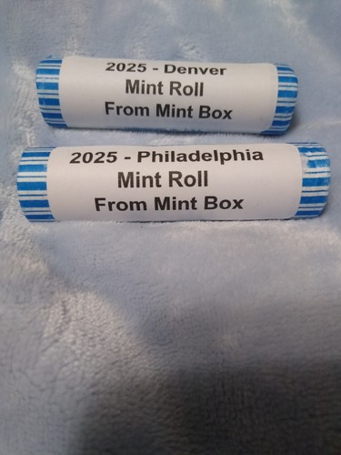2025 P&D Jefferson Nickel Rolls 1 Philadelphia And 1 Denver Rolls From ...