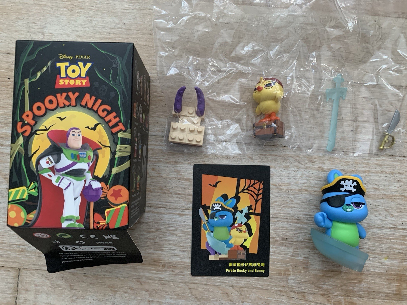 POP MART Disney Pixar Toy Story Spooky Night Series - Pirate ducky ...
