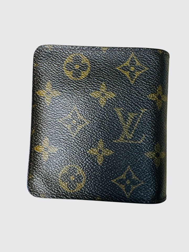 Authentic Louis Vuitton LV Monogram Compact Zipper Bifold Y2K Brown ...