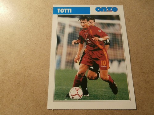 FRANCESCO TOTTI (AS ROMA), RARE 1999 FOOTBALL ROOKIE CARD ONZE MONDIAL ...