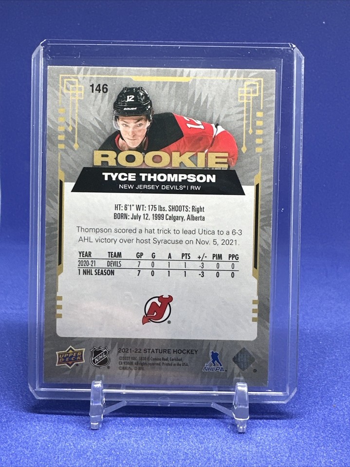 2021-22 Upper Deck Stature GREEN ROOKIE RC Tyce Thompson 020/149 | eBay