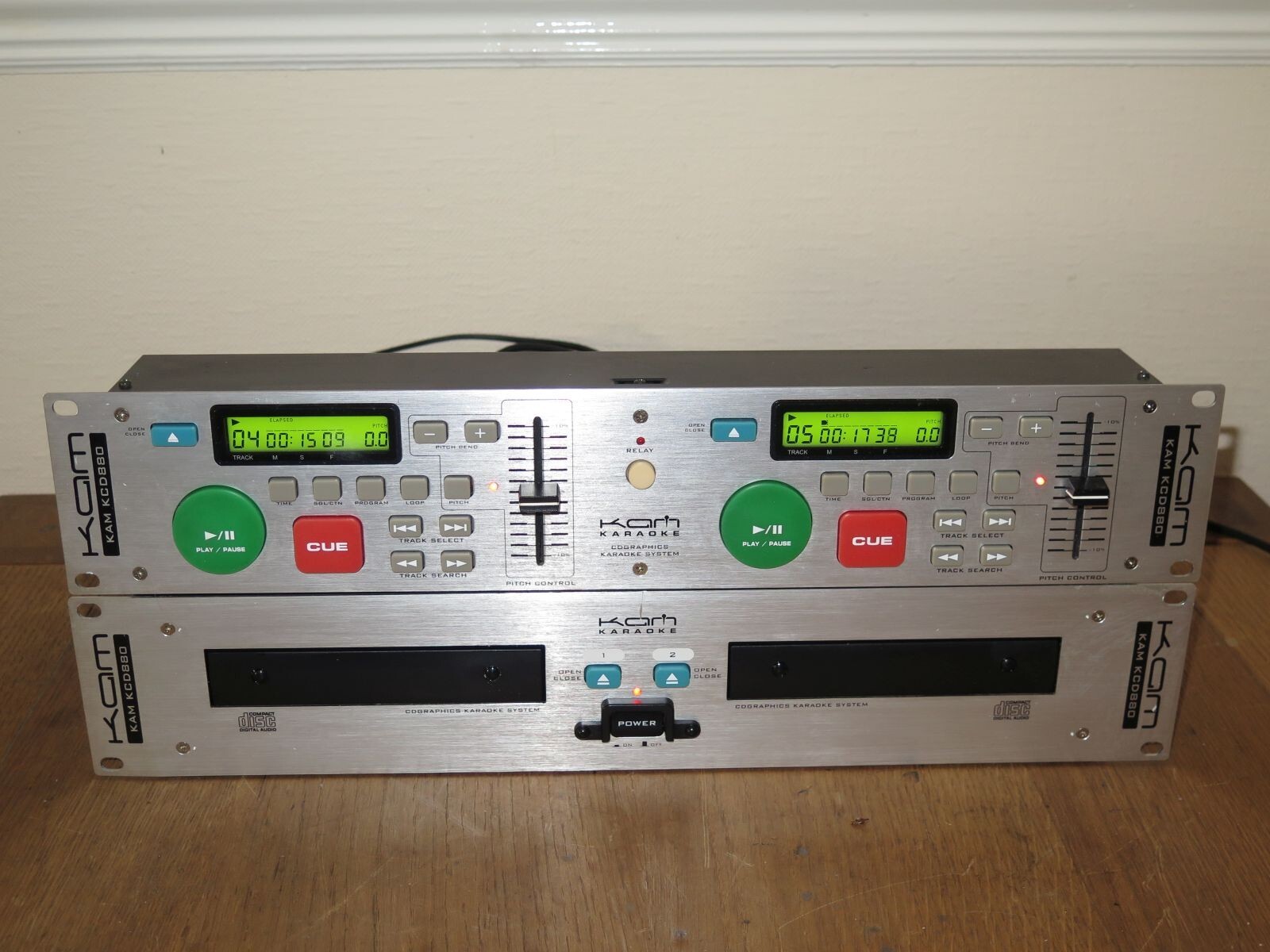 KAM KCD880 twin-drive CD/CDG DJ karaoke player / WORKS WELL | eBay