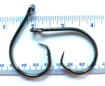 250 GT 4X strength L2004 Offset Black Nickel Circle Hooks size 11/0 | eBay
