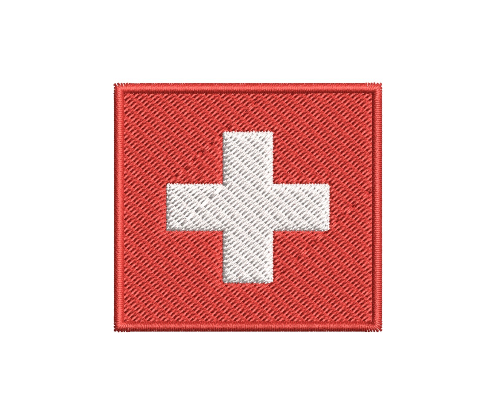 SWITZERLAND FLAG PATCH SWISS CROSS Confoederatio Helvetica embroidered ...