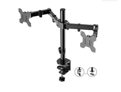 Rocelco Premium Desk Computer Monitor Mount - VESA pattern - Black (R ...