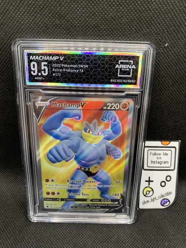Pokemon Astral Radiance Machamp V Full Art 171 Arena Club 9.5 MINT+ | eBay