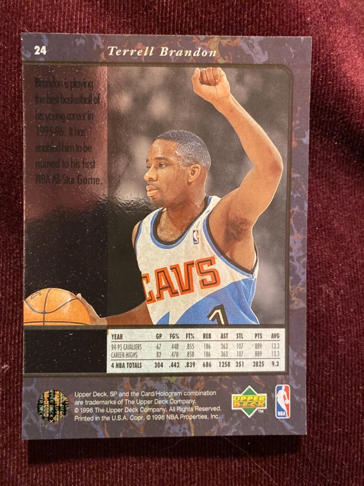1995-96 UD SP #24 Cavaliers Terrell Brandon Basketball Card | eBay