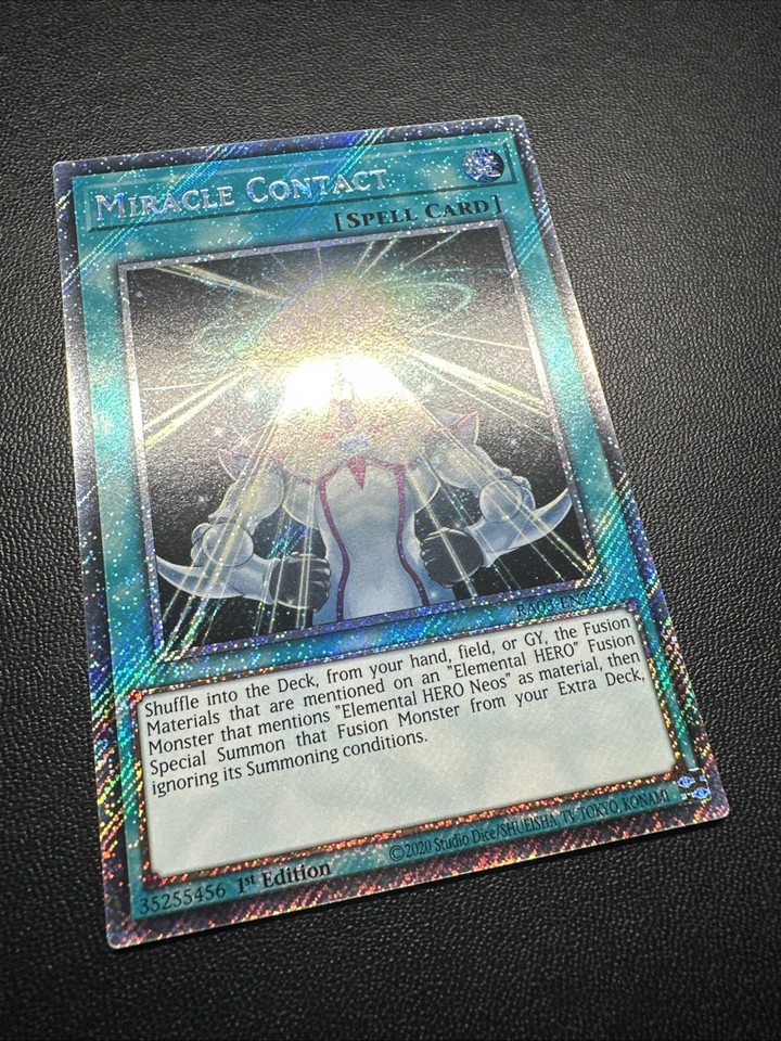Miracle Contact RA03-EN253 Quarter Century Bonanza Platinum Secret Rare NM 1st | eBay