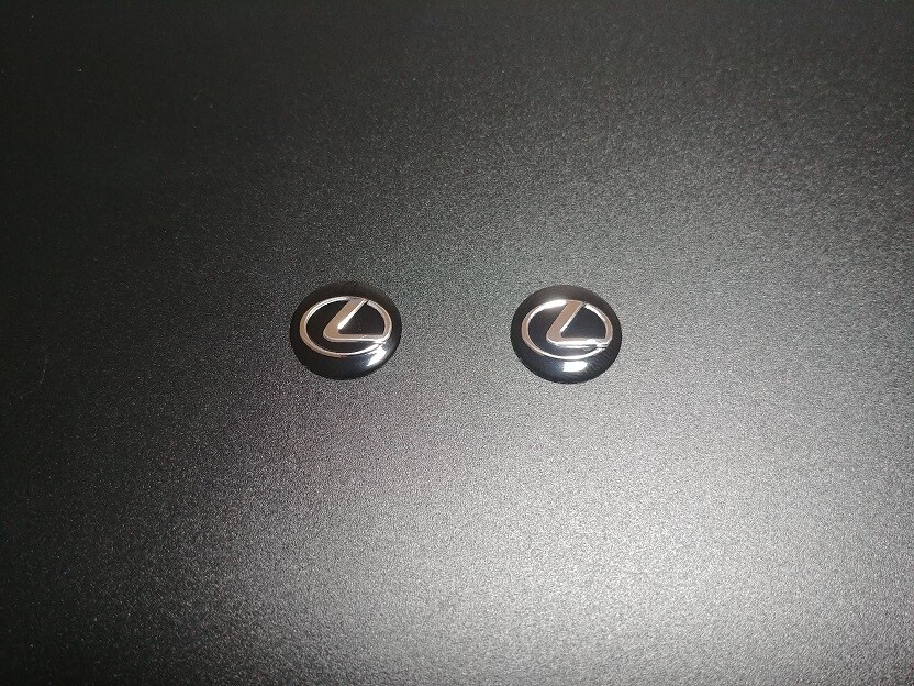 2X 14 MM EMBLEMS (LOGO) FOR LEXUS - KEY FOB REPLACEMENT DECAL / STICKER ...