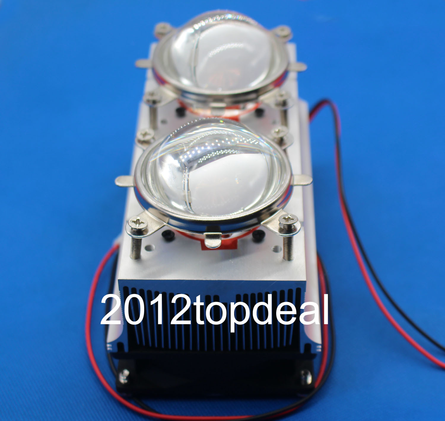 100W 200W High Power LED Heatsink cooling with fans 57mm Lens ...