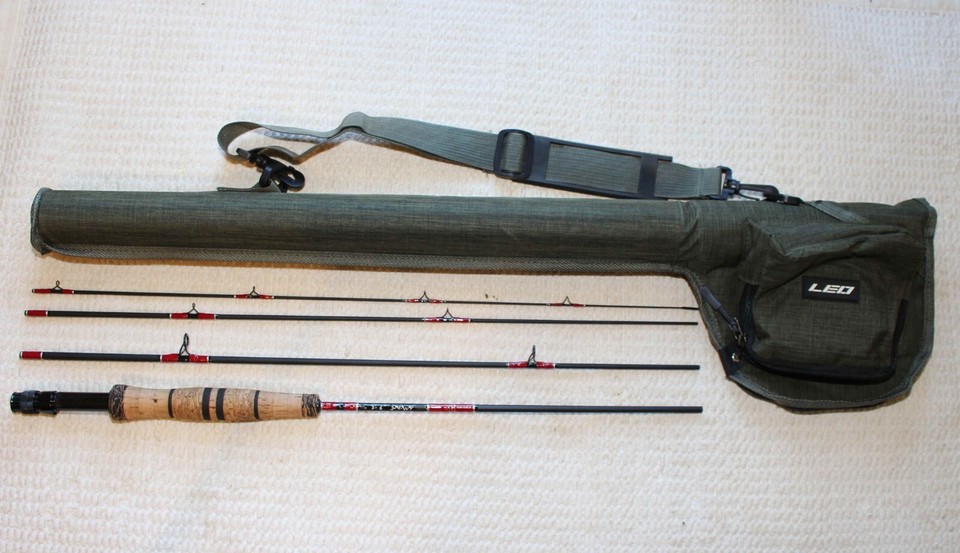New Custom Made Small Stream Fly Rod 4 pcs / 7'-6" / 3/4 wt / & New Rod ...