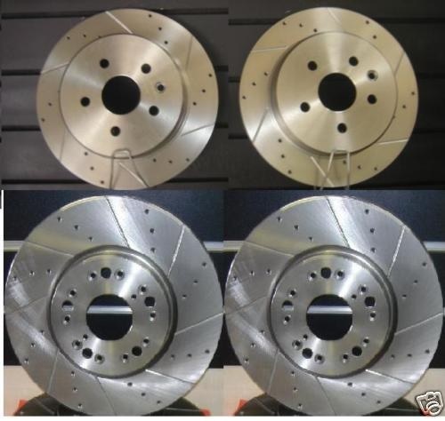 FOR LEXUS IS200 DRILLED GROOVED BRAKE DISC DISCS MINTEX PAD PADS FRONT ...