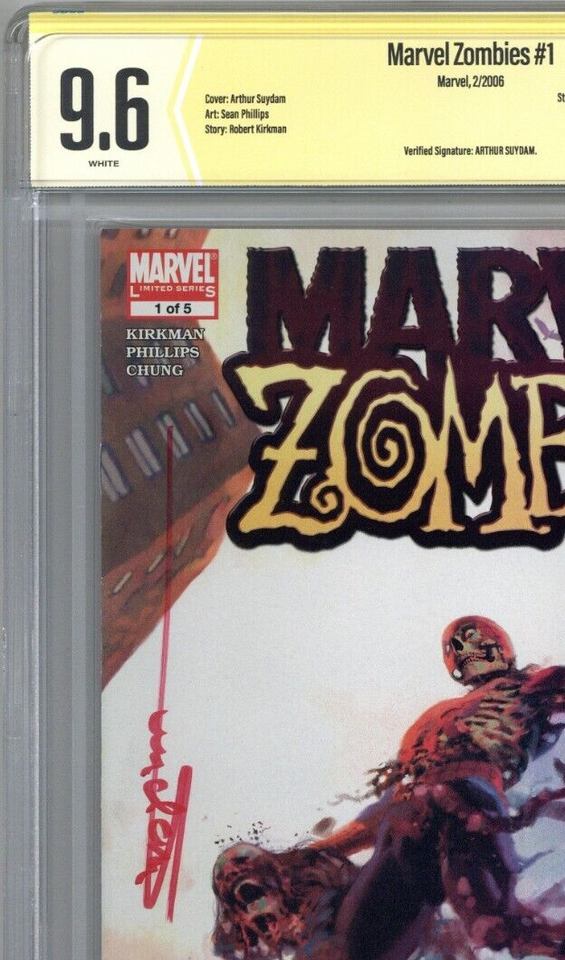 Marvel Zombies #1 - CBCS 9.6 NM+ Verified Signature - Signed by Arthur ...