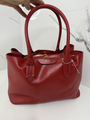 Rll Lauren Ralph Handbag Epi Leather Red Limited Edition Iconic Design ...