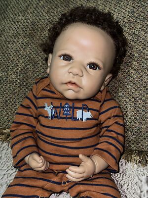 Linda Murray ADG Baby Doll- Cloth Body- Silicone 19”- AA- Life Like ...