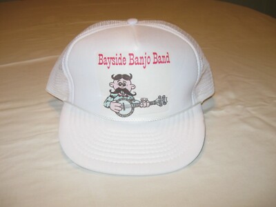 Bayside BANJO Band vtg Hat Cap OSFM Snapback Suncoast Dixieland JAZZ ...