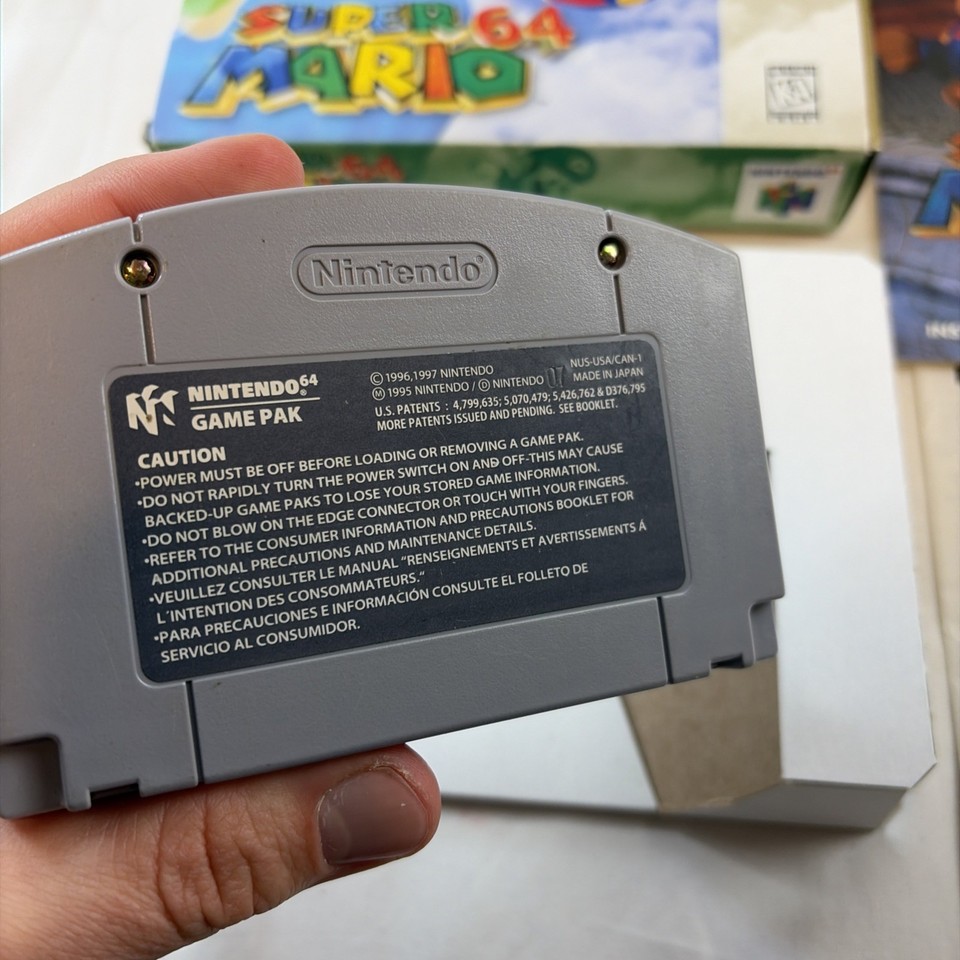 Nice! Super Mario 64 Nintendo 64 N64 CIB Complete W/ Manual & Inserts ...