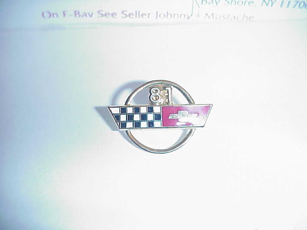 1981 Corvette HAT PIN - LAPEL PIN - TIE TAC CLOISONNE ENAMEL | eBay