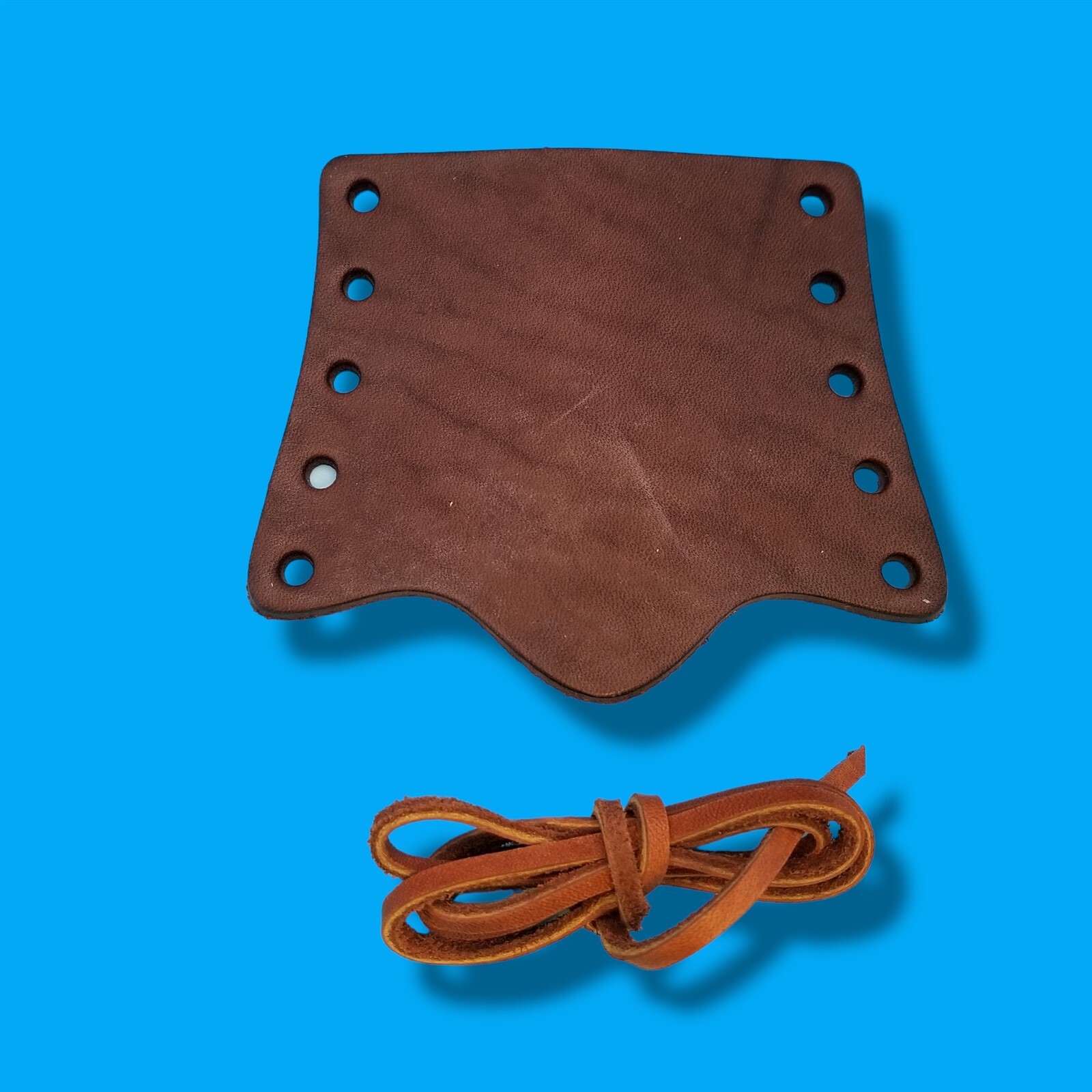 Axe Collar Overstrike Guard 4" Leather Hatchet Protector Latigo Lacing ...