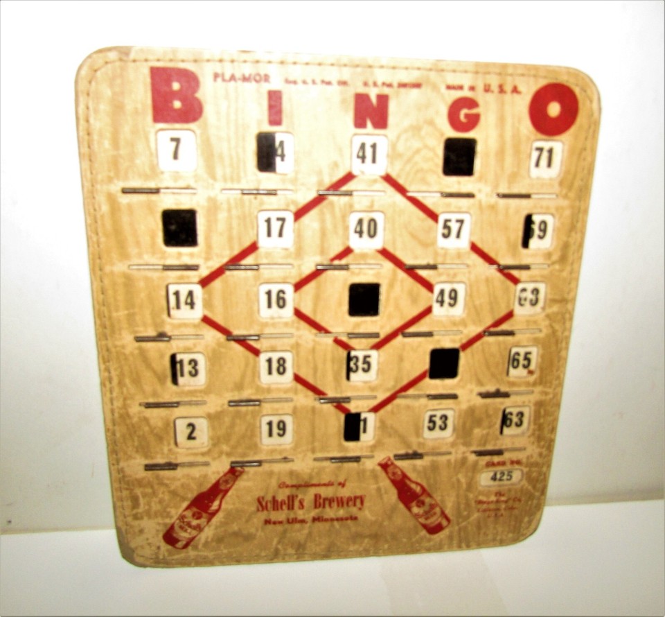 1930 s SCHELL'S BREWERY Schell's beer bingo card NEW ULM, MINNESOTA | eBay
