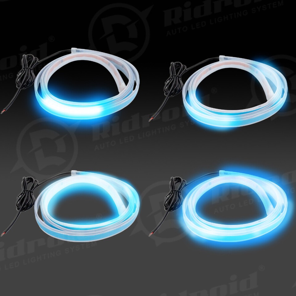 Car Engine Hood Light DRL LED Daytime Running Light Strip Flexible ...
