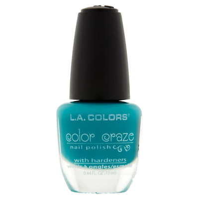 L.A. COLORS Color Craze Nail Polish - Turquoise Shade - CNP624 ...