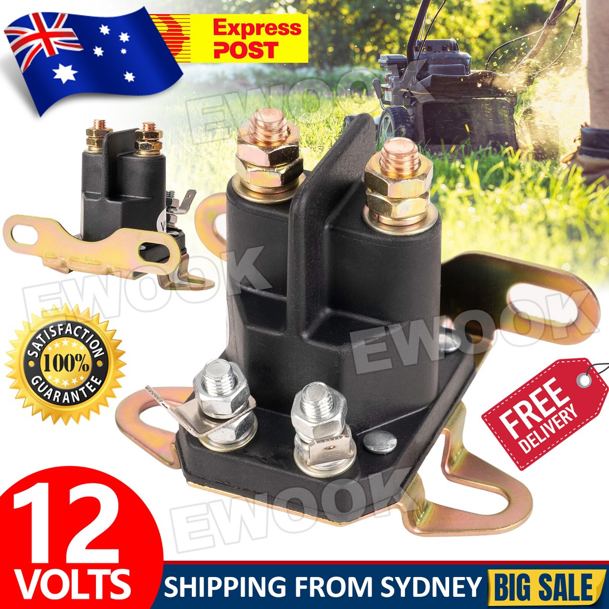 Universal 3 Post Pole 12 Volt Starter Solenoid Riders