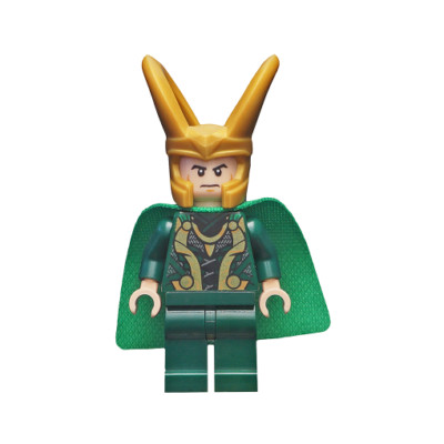 Lego Figure Loki - Spongy Cape (Juniors), Dark Green Legs - sh0644 | eBay