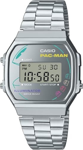 CASIO PAC-MAN A168WEPC-7A Digital Watch Silver Limited | eBay