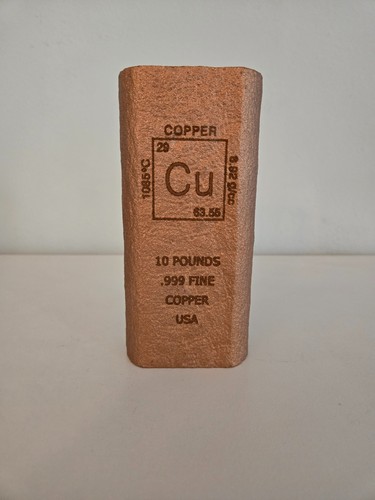 10 Pounds Fine Copper Bar Rectangle Ingot Element Design | 10lbs | eBay